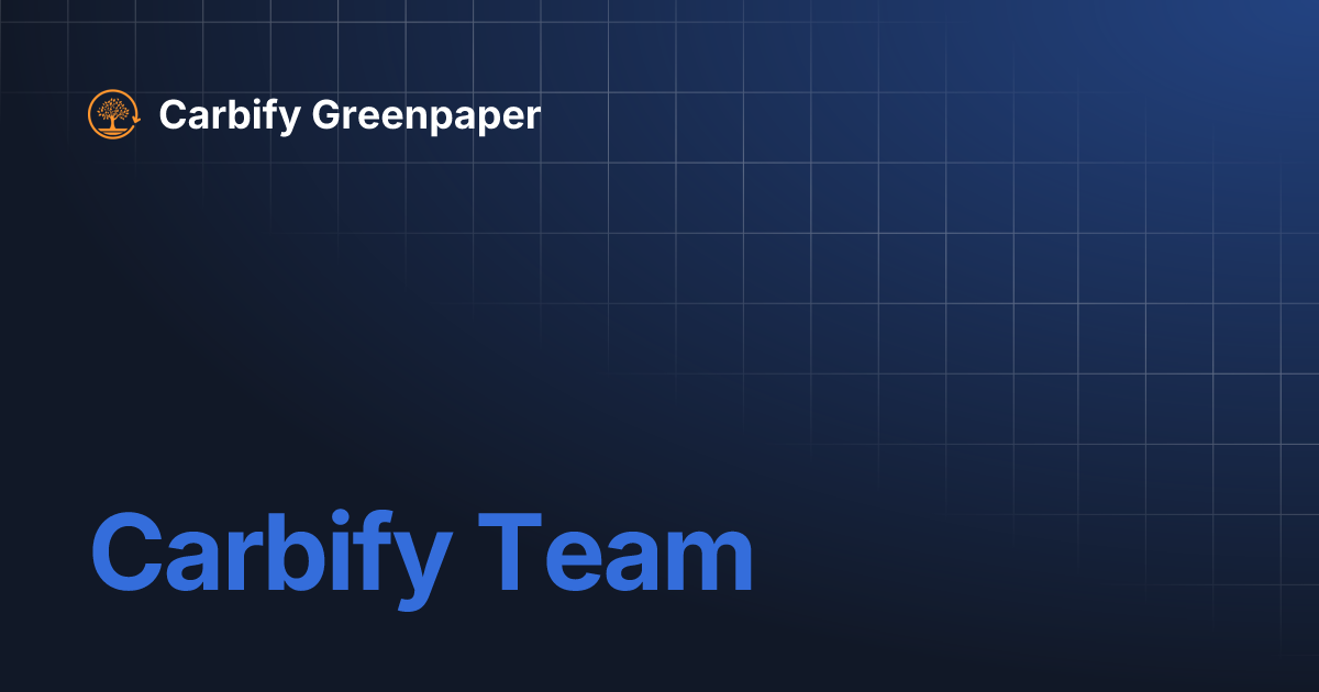 Carbify Team | Carbify Greenpaper